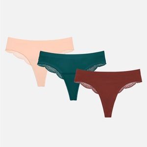 knix | Intimates & Sleepwear | Knix Essential Lace Thong 3 Pack | Poshmark